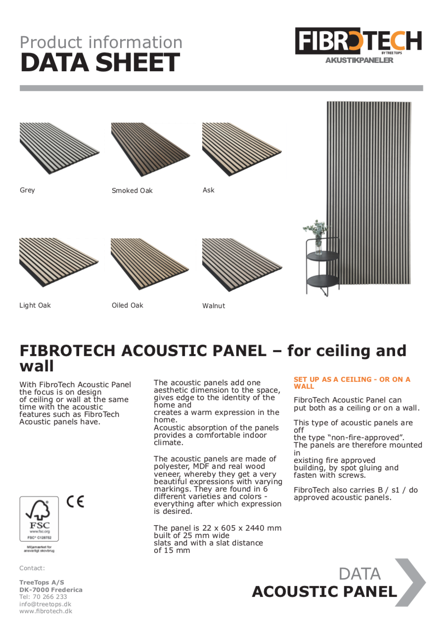 Produktinformation - Fibrotech - Akustiska LÖSNINGAR MED FOKUS PÅ ...